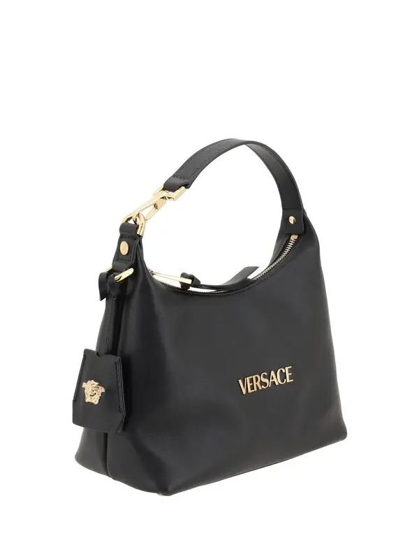 Versace Leather Hobo Handbag