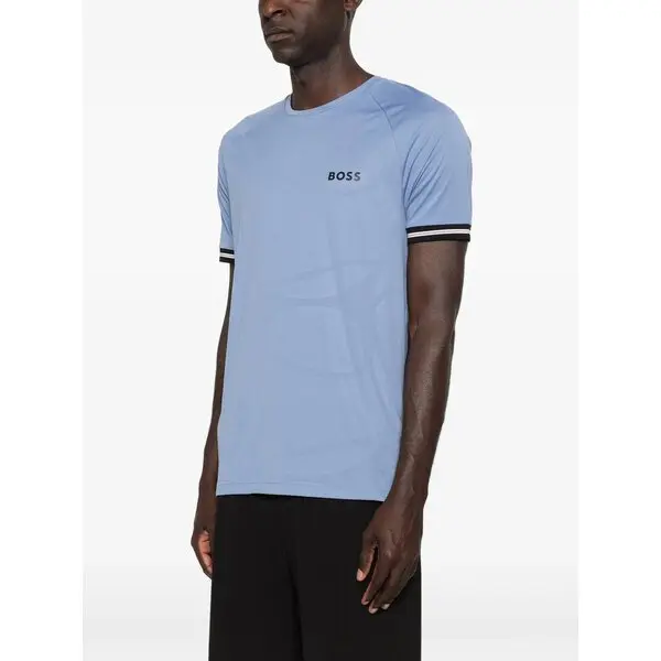 BOSS T-shirt & Vest" Logo Print Crewneck