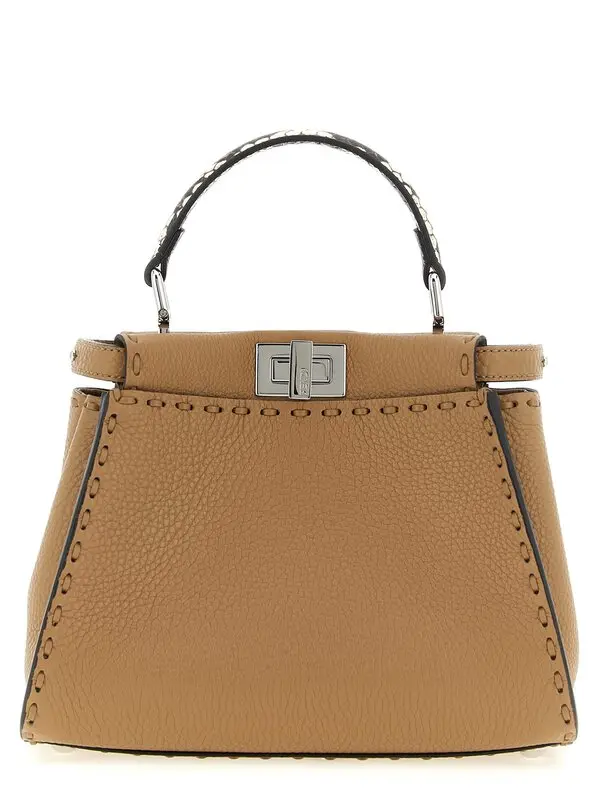 Fendi Peekaboo Mini Handbag - Cream
