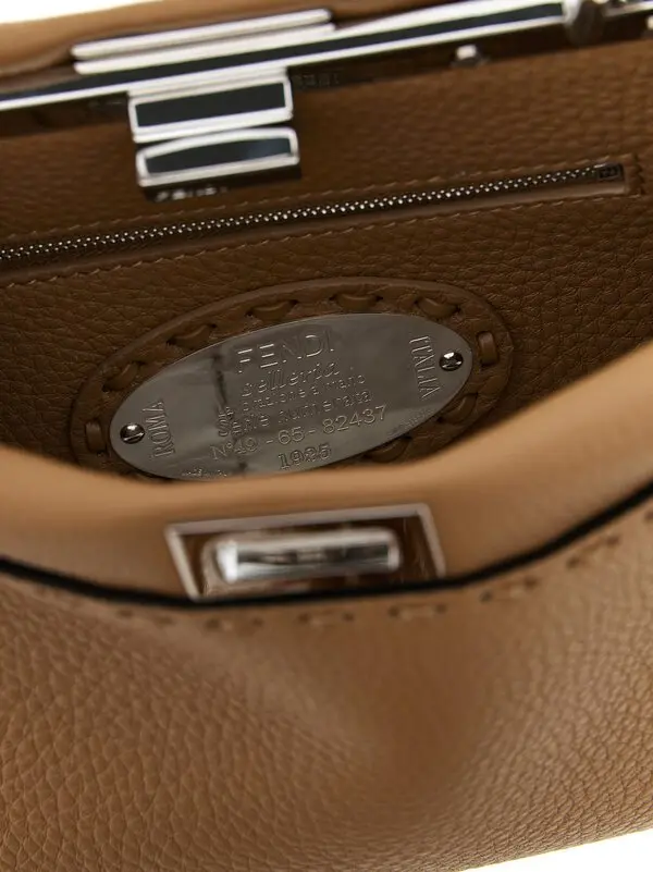 Fendi Peekaboo Mini Handbag - Cream