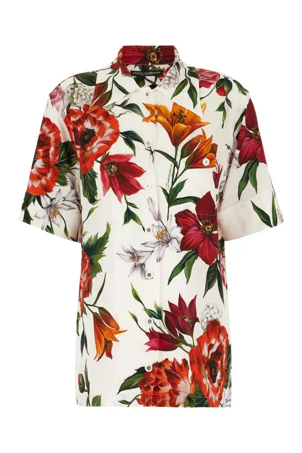 Dolce & Gabbana Floral Print Button-up Shirt - Multicolor