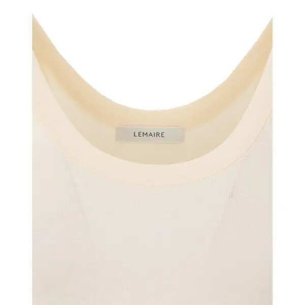 LEMAIRE Ribbed Tank Top - White