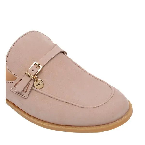 TOD'S Suede Loafers With Buckle Detail