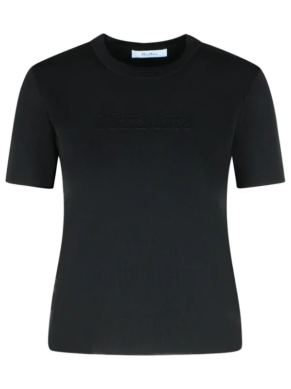 Max Mara Adelio Viscose Blend T-shirt - Black
