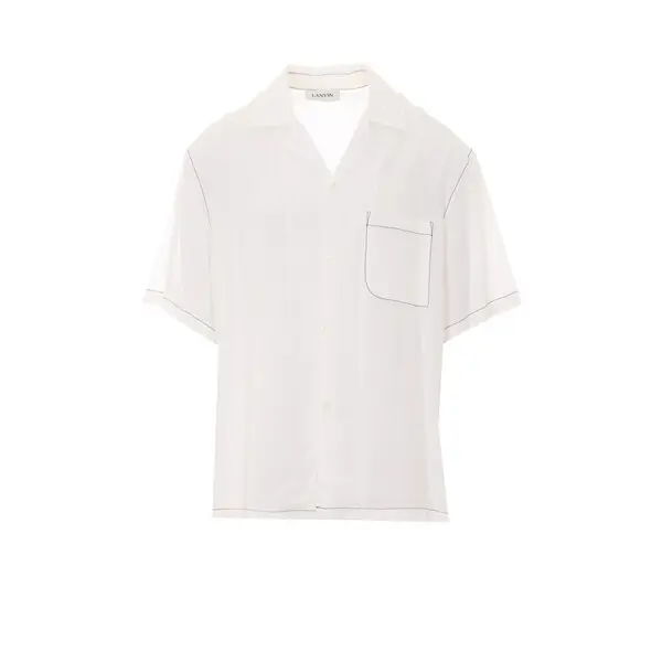 LANVIN Shirt With Mother And Daughter Print On The Back