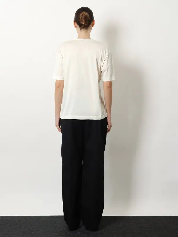TOTEME Silk And Cotton Blend V-neck T-shirt