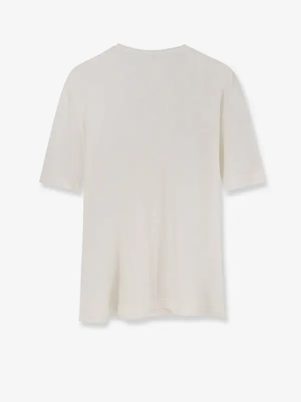 TOTEME Silk And Cotton Blend V-neck T-shirt