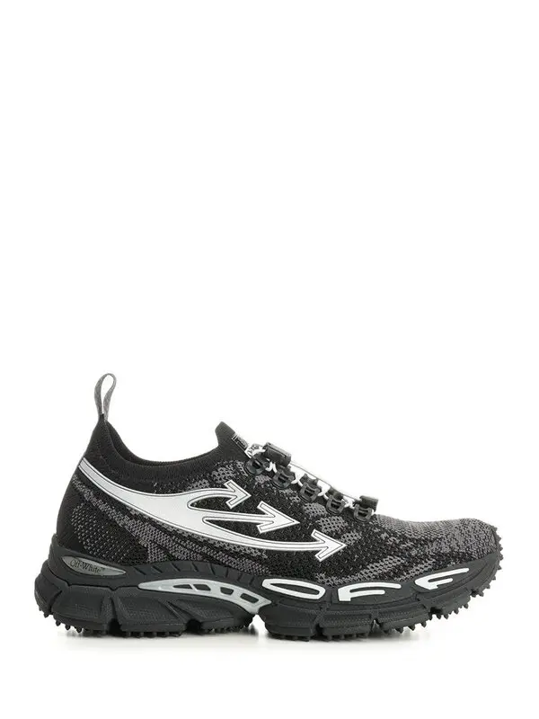 Off-White Be Right Back" Logo Lace-up Sneakers - Black