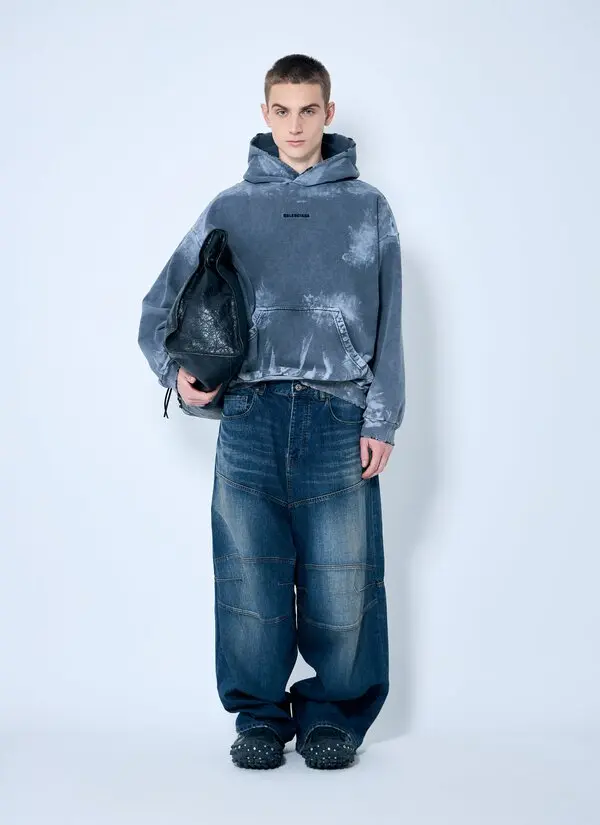 Balenciaga Baggy Paneled Construction Jeans