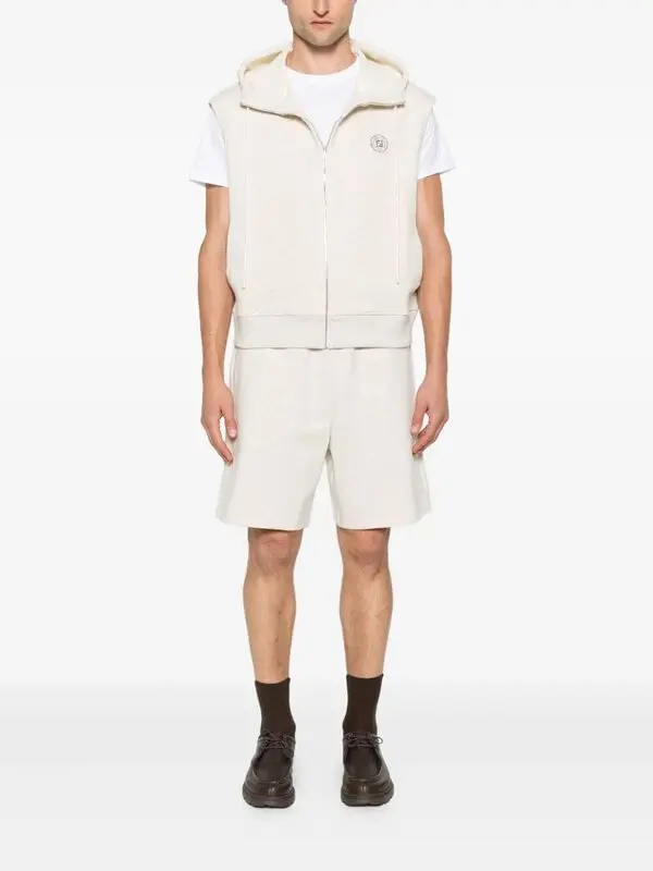Fendi Ff Postcards Logo Print Cotton T-shirt