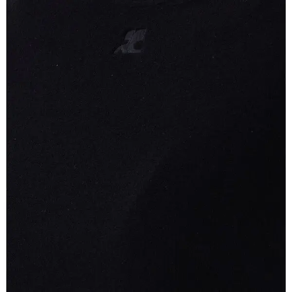 COURREGES Logo Baby Spongy T-shirt - Black