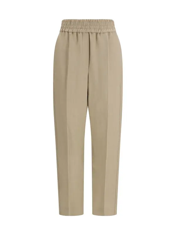 Brunello Cucinelli Cotton Pants - Cream