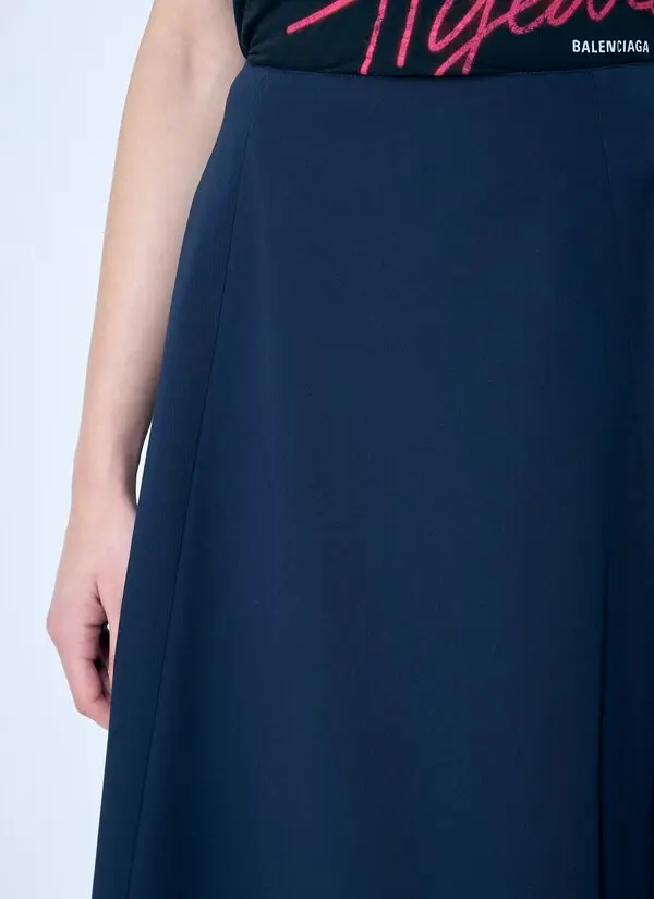 Balenciaga Cotton Midi Skirt - Blue