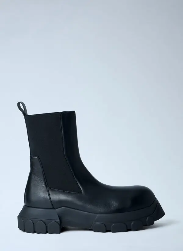 Rick Owens Beatle Bozo Tractor Boots - Black