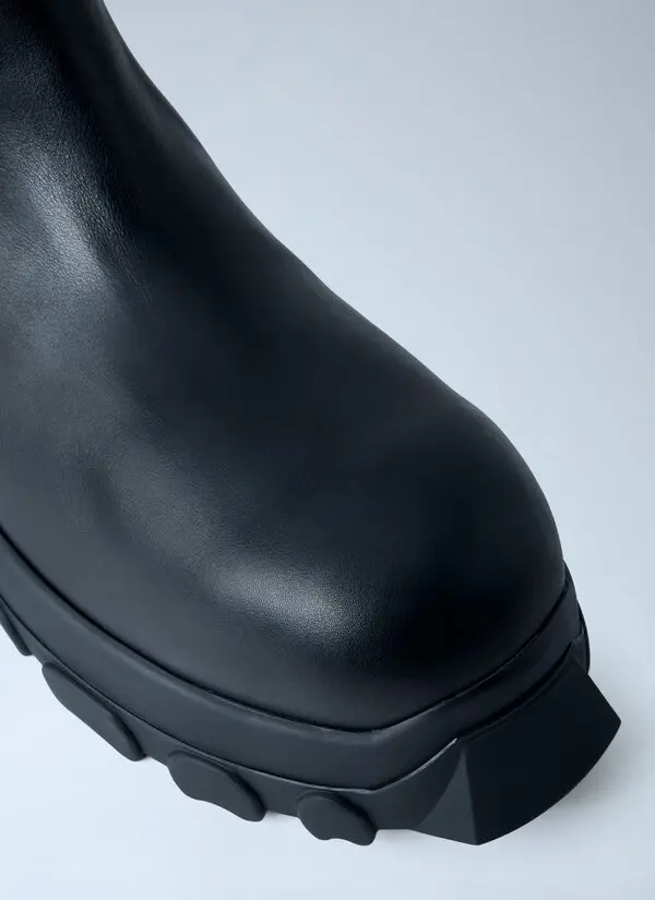 Rick Owens Beatle Bozo Tractor Boots - Black