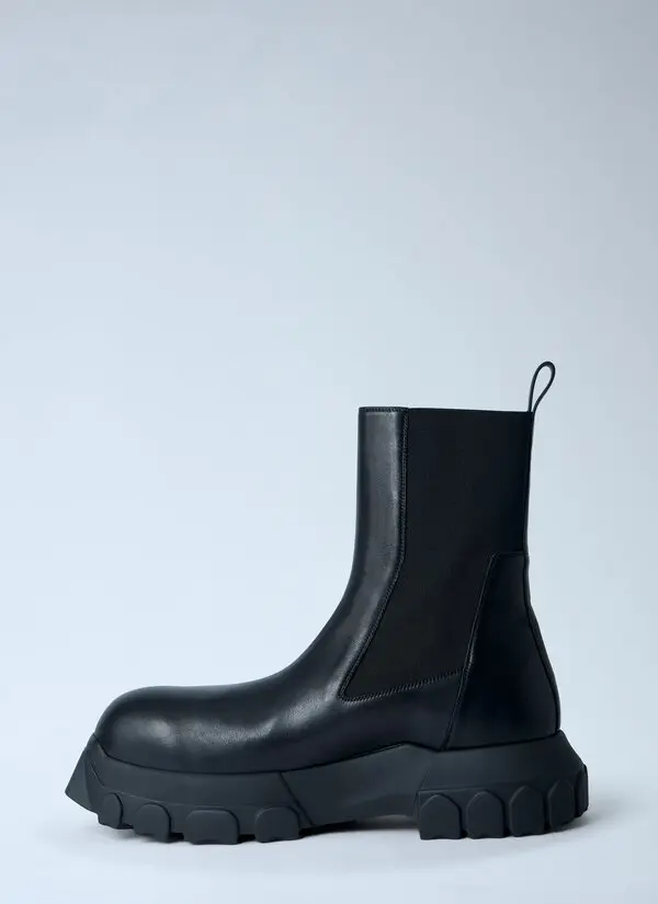 Rick Owens Beatle Bozo Tractor Boots - Black