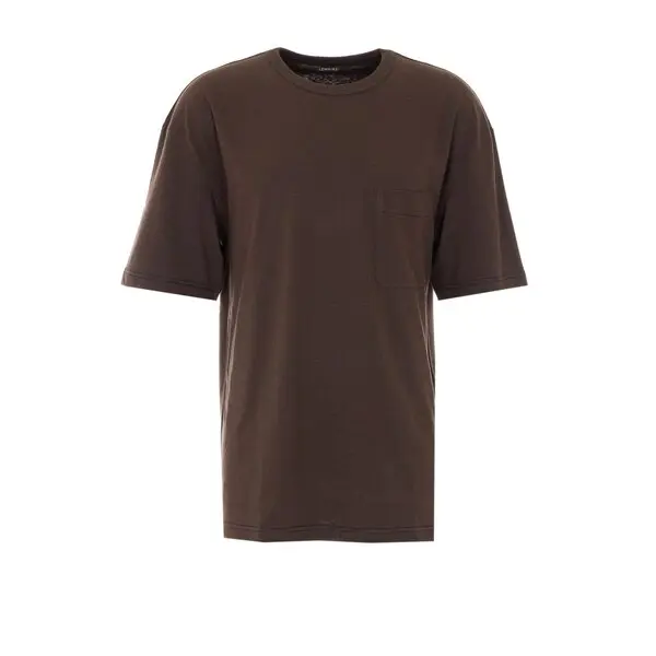 LEMAIRE Boxy Fit T-shirt - Brown