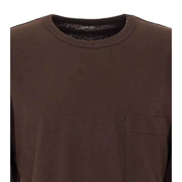 LEMAIRE Boxy Fit T-shirt - Brown