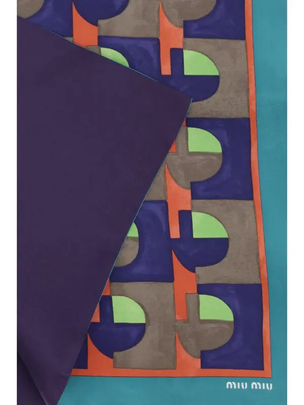 Miu Miu Geometric Print Scarf