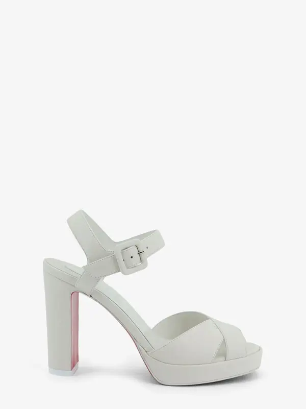 CHRISTIAN LOUBOUTIN Cora Leather Heeled Sandals - Multicolor