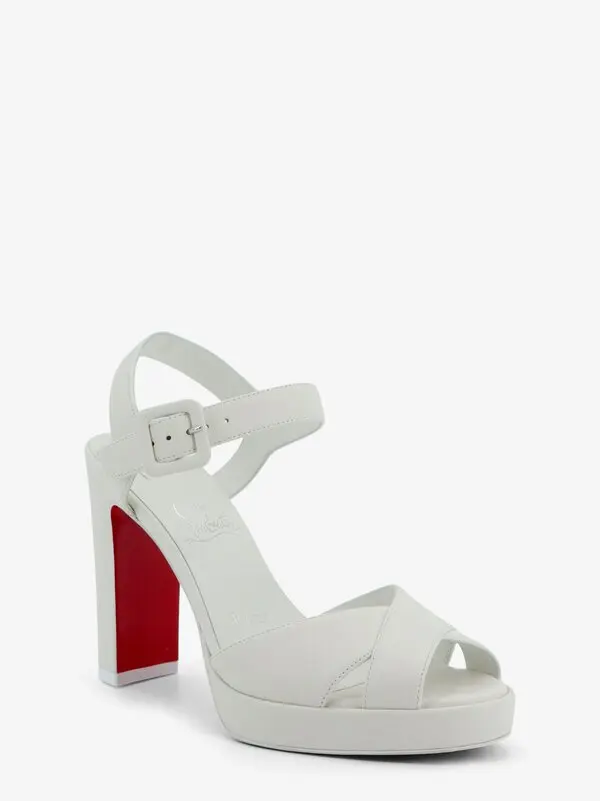 CHRISTIAN LOUBOUTIN Cora Leather Heeled Sandals - Multicolor