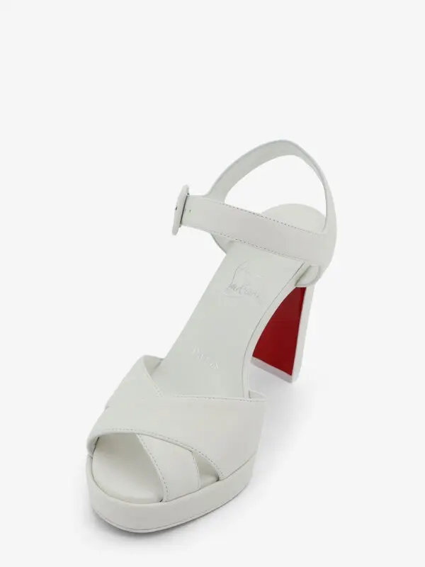 CHRISTIAN LOUBOUTIN Cora Leather Heeled Sandals - Multicolor