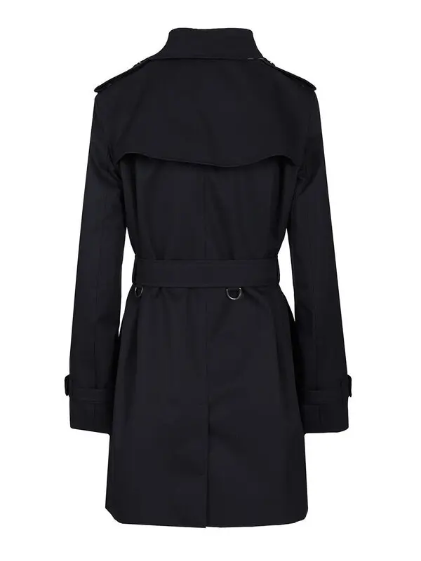Burberry Heritage Kensington Trench Coat - Blue