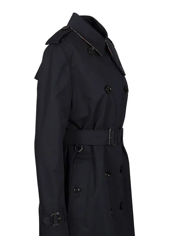 Burberry Heritage Kensington Trench Coat - Blue