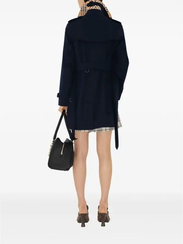 Burberry Heritage Kensington Trench Coat - Blue
