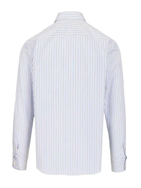 Valentino Garavani Striped Cotton Button-down Shirt - Blue