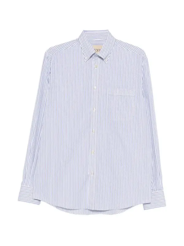 Valentino Garavani Striped Cotton Button-down Shirt - Blue
