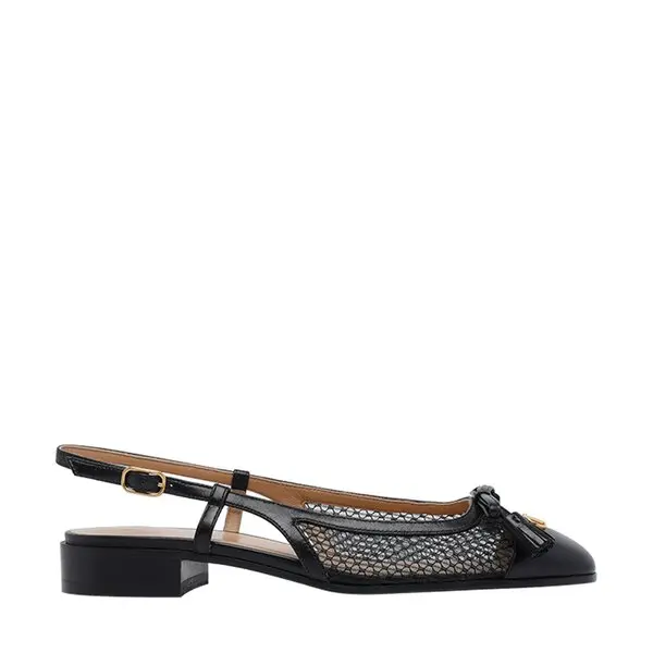 Valentino Garavani Slingback Ballet Flats With Mesh Detail