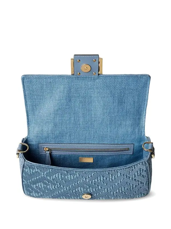 Fendi Baguette Medium Raffia Shoulder Bag