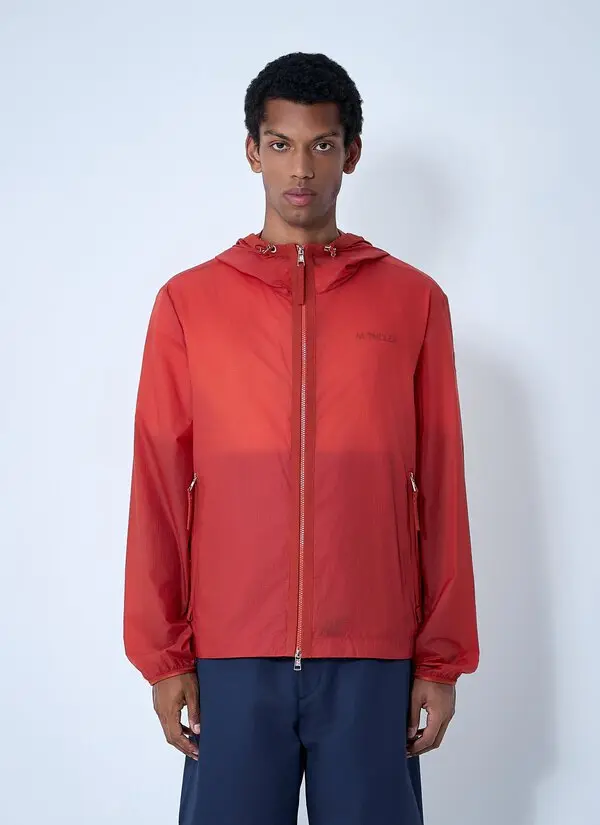 Moncler Hamlin Zip-up Hooded Jacket With Logo Patch