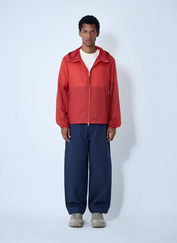Moncler Hamlin Zip-up Hooded Jacket With Logo Patch