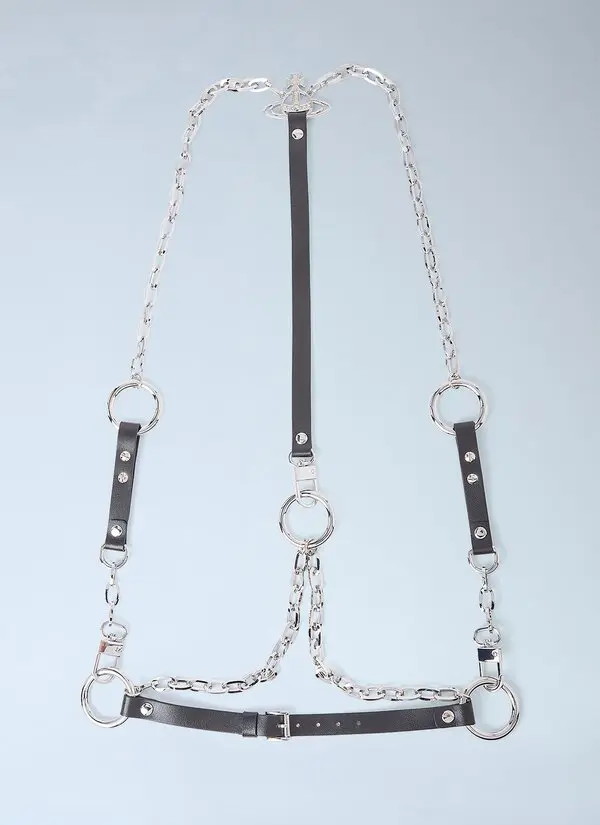 VIVIENNE WESTWOOD Chain Harness Belt - Black