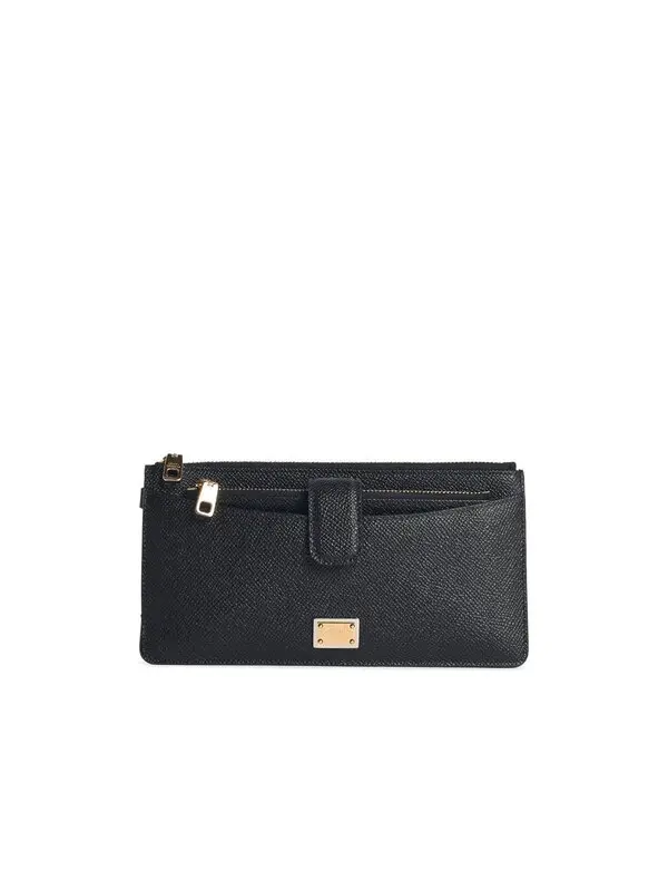 Dolce & Gabbana Leather Cardholder - Black
