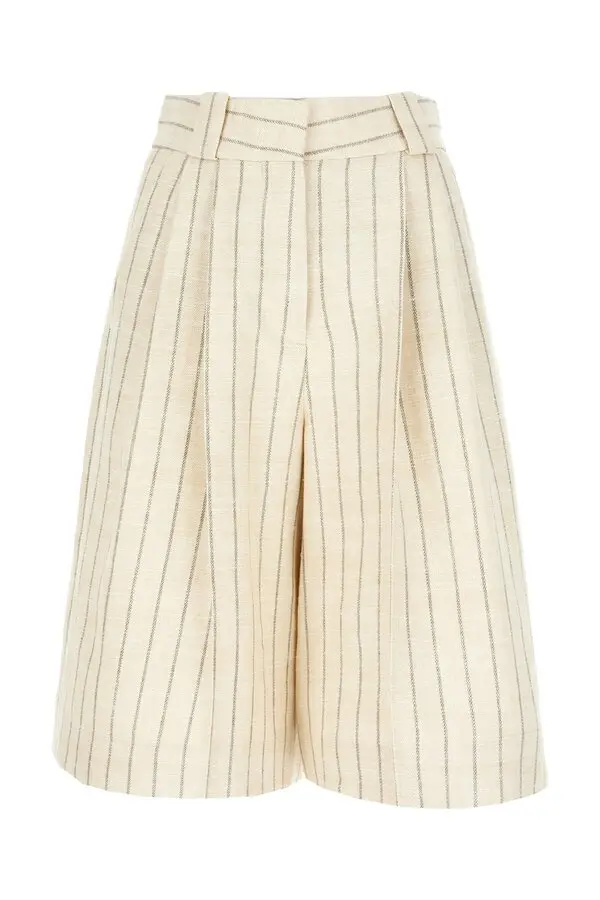 BLAZÉ MILANO Striped Tailored Shorts - Multicolor