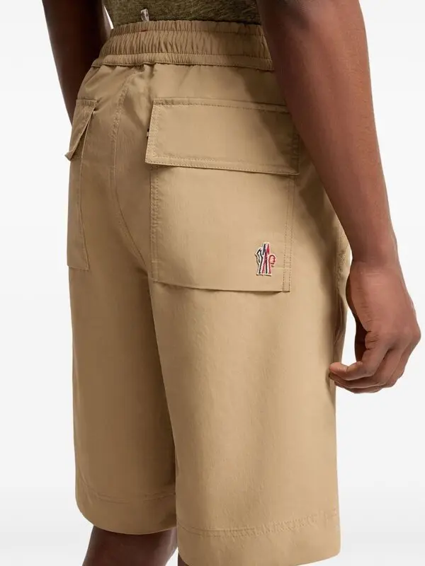 Moncler Froissé Technical Shorts - Cream