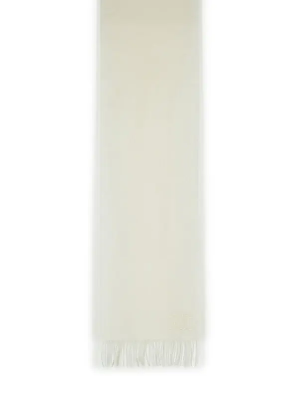 Max Mara Wsdalia' Optical Cashmere Scarf - White