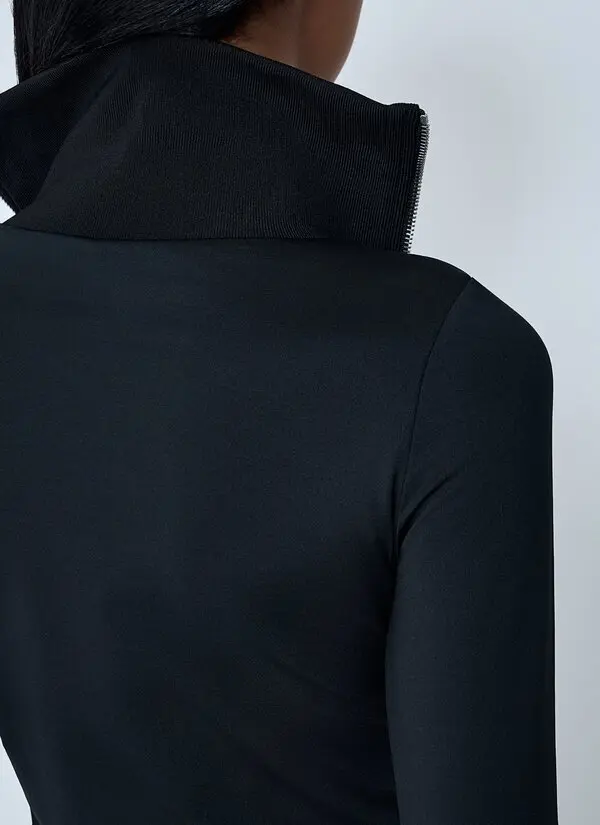 Balenciaga Bra Cup Zip-up Jacket With Ruched Front