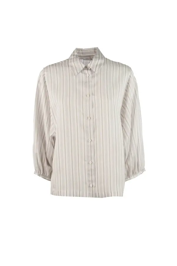 Peserico Striped Button-up Shirt