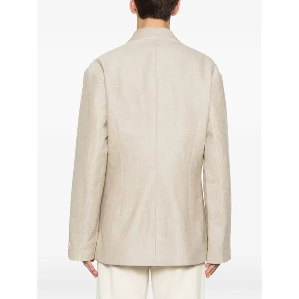 Jacquemus Beige Textured Wrap Jacket