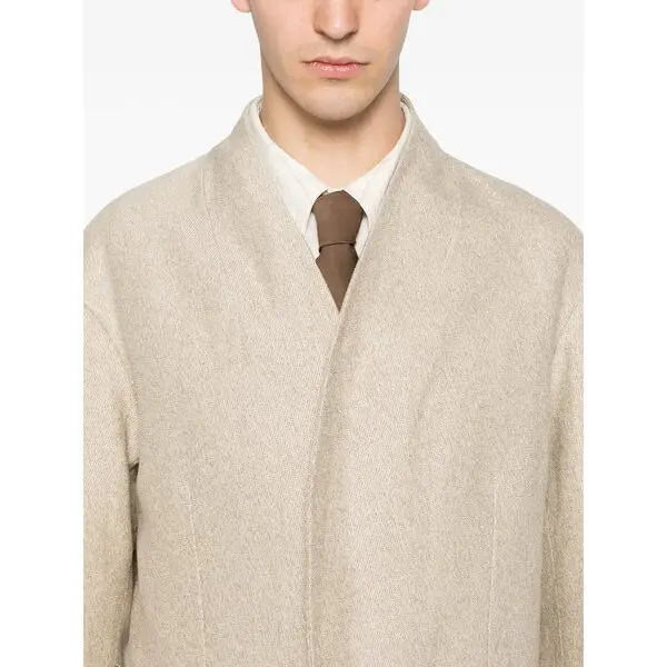 Jacquemus Beige Textured Wrap Jacket