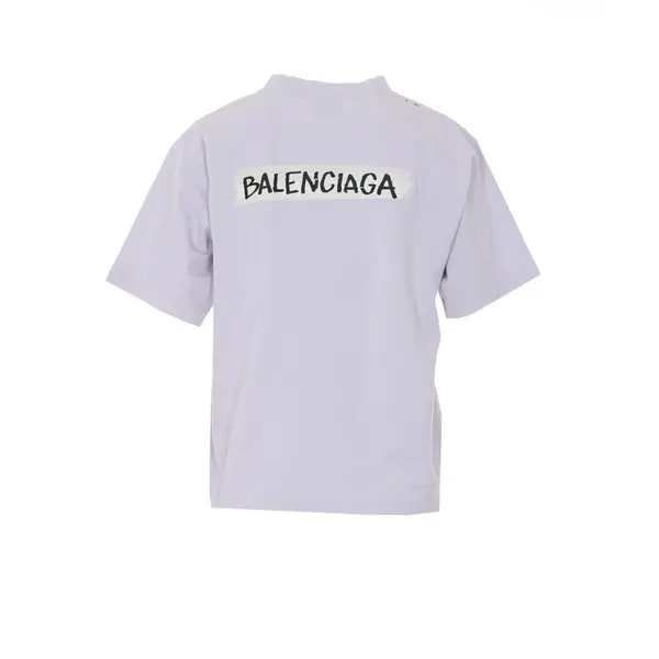 Balenciaga Masking Tape Medium Fit T-shirt - Gray