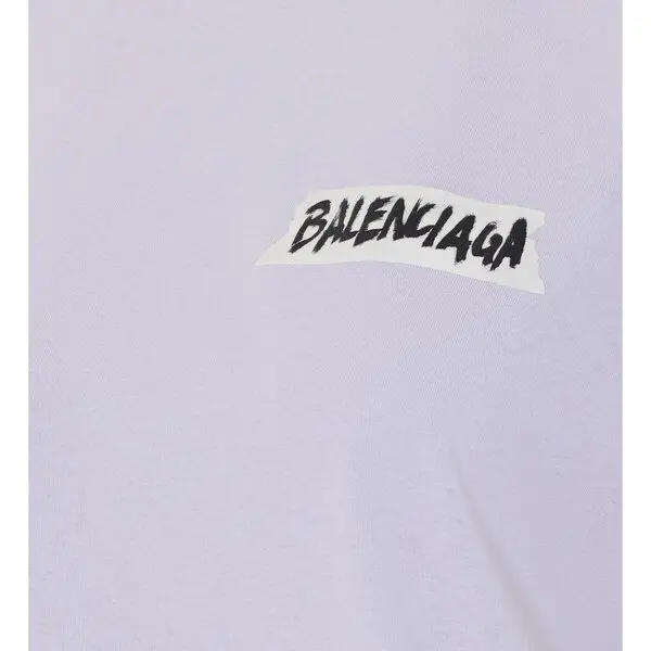 Balenciaga Masking Tape Medium Fit T-shirt - Gray