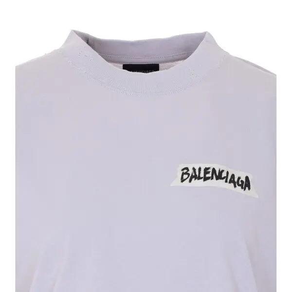 Balenciaga Masking Tape Medium Fit T-shirt - Gray