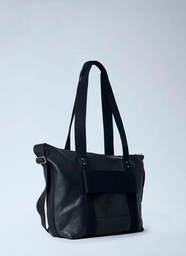 Rick Owens Textured Leather Tote Bag