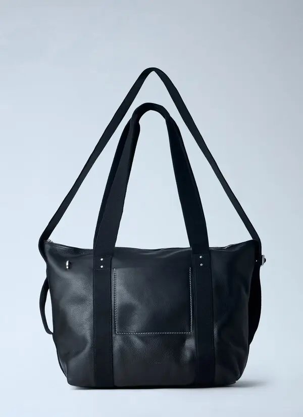 Rick Owens Textured Leather Tote Bag