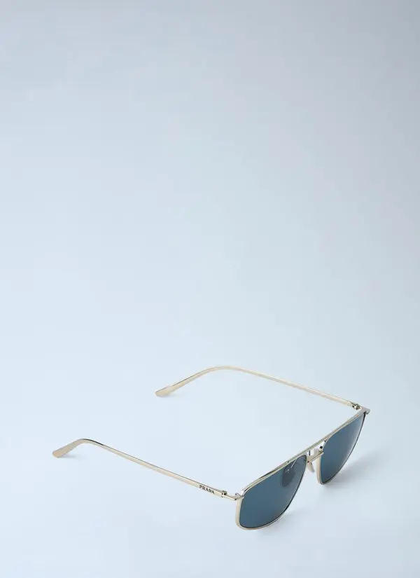 Prada Square Frame Sunglasses - Gold